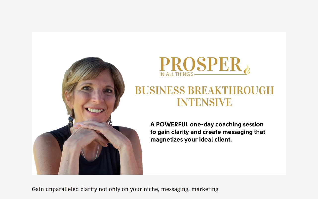 Business Breakthrough Intensive